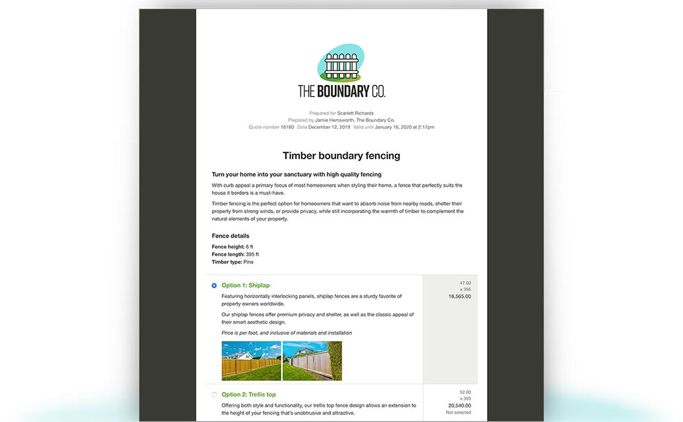 Quote Templates | Quotient